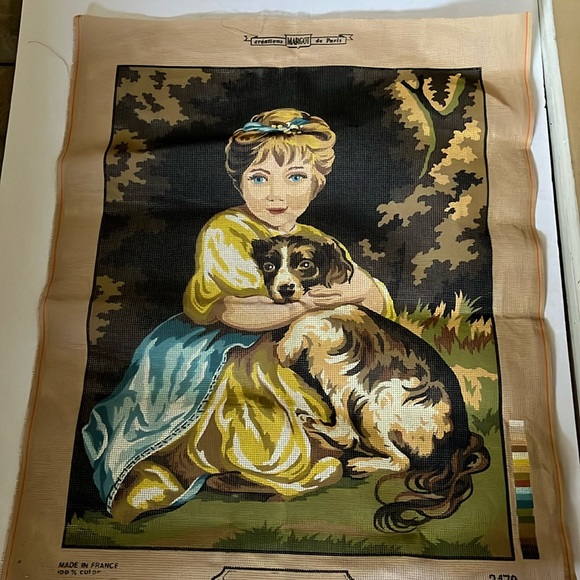 Margot de Paris | Other | Vintage Margot De Paris Needle Point Canvas ...